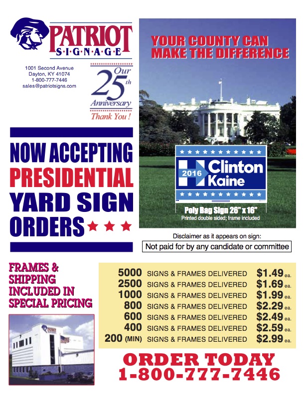 Clinton | Patriot Signage